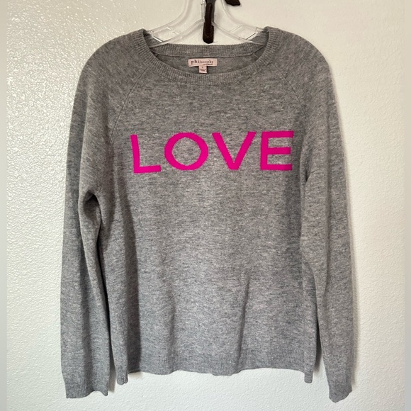 Philosophy | Sweaters | Philosophy Love 0 Cashmere Sweater L | Poshmark